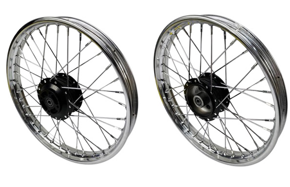 TOMOS A3 Spaakwiel achter zwarte naaf 1.4 x 16 inch Tomos velg - wiel ...